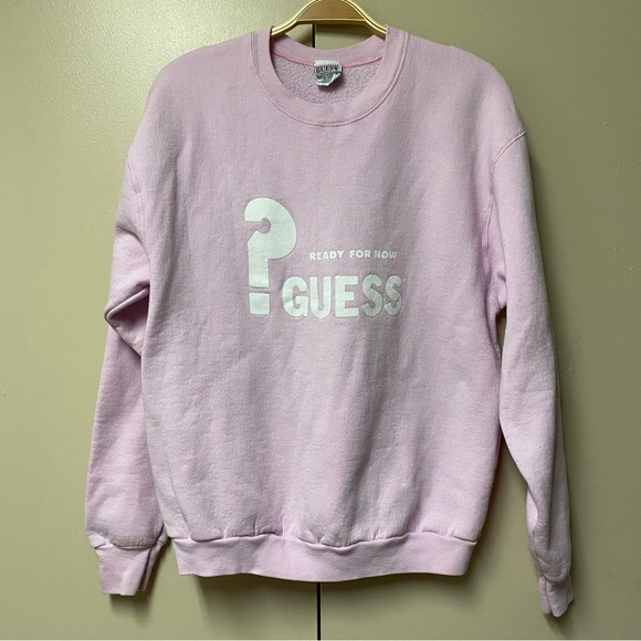 Guess | Sweaters | Vintage Guess Crewneck Sweater 9s Pink | Poshmark